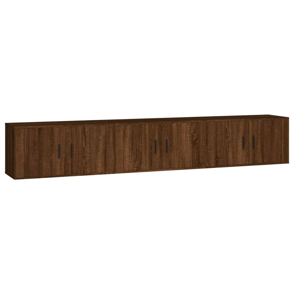 vidaXL Nástenné TV skrinky 3 ks hnedý dub sonoma 80x34,5x40 cm | vidaXL.sk